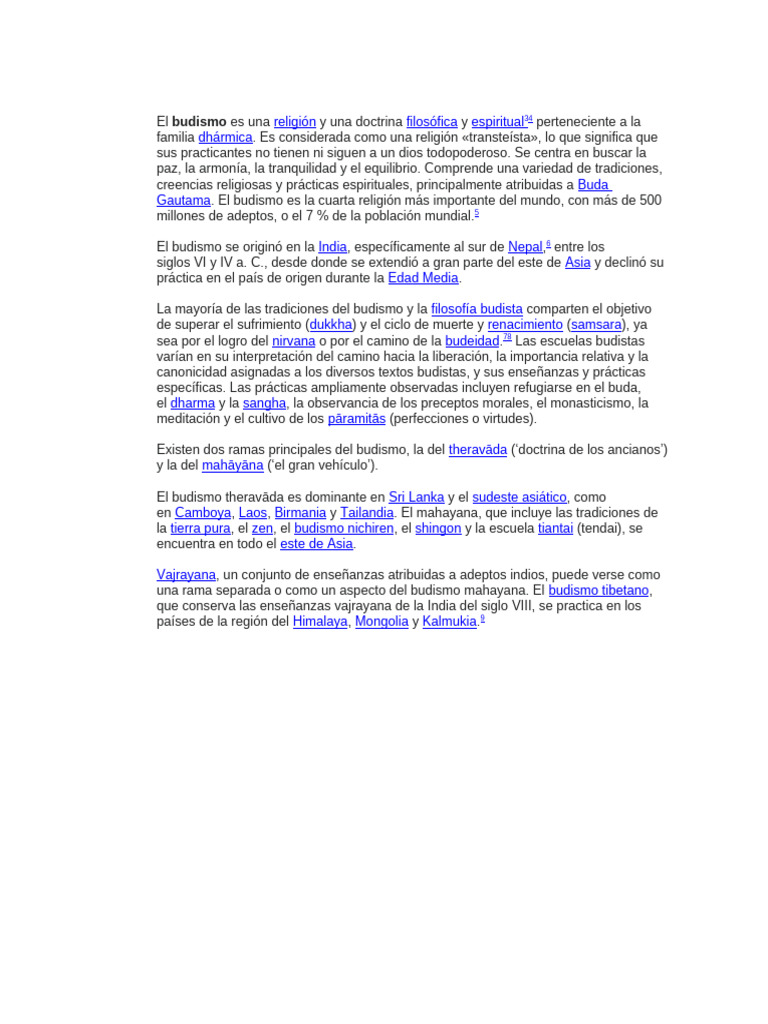 El Budismo | PDF | Mahayana | Naturaleza de buda