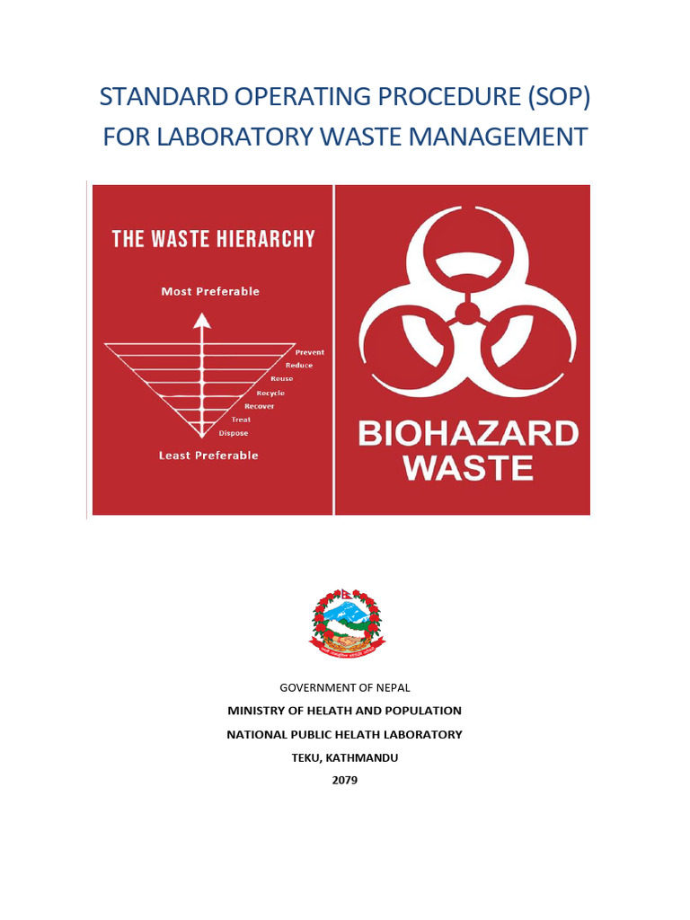SOP For Laboratory Waste Management | PDF | Waste | Waste Management