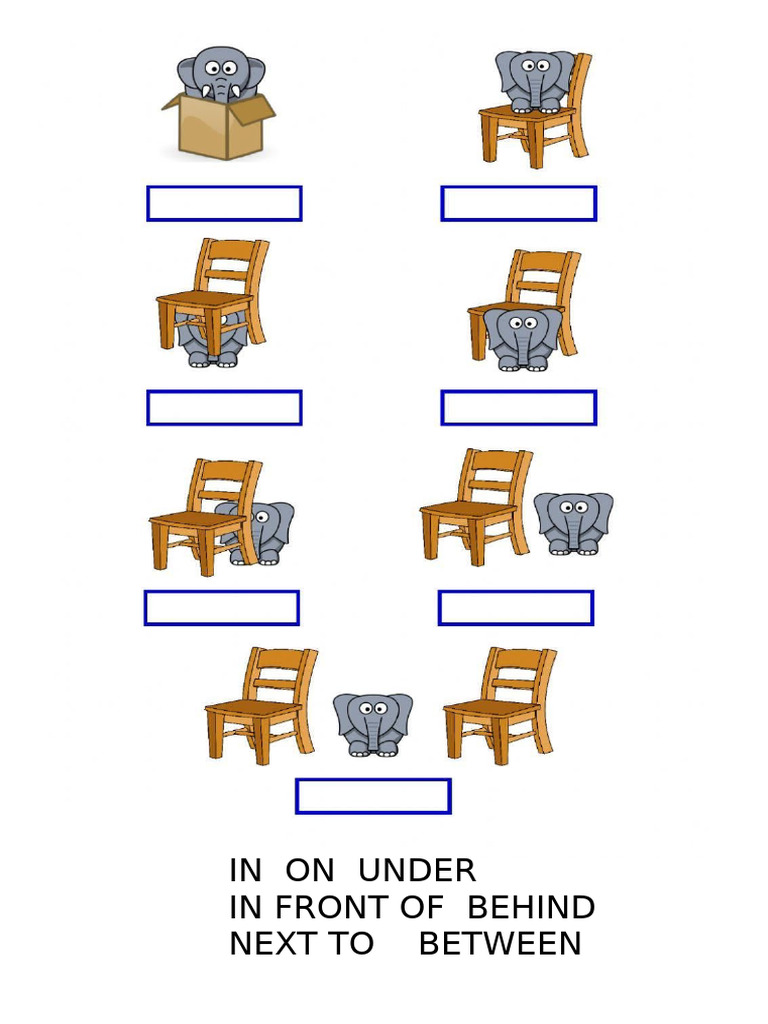 In On Under Worksheet | PDF