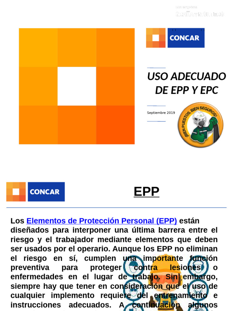 Uso Adecuado de Epp y Epc | PDF | ruido