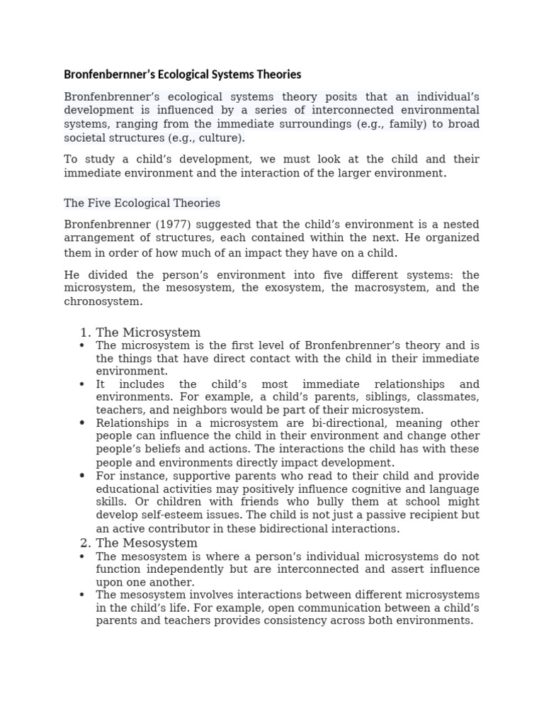 Child Development Ecosystem Guide | PDF | Ecosystem | Behavioural Sciences