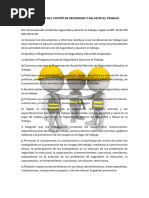 Funciones y Responsabilidades Del CSST y SSST | PDF