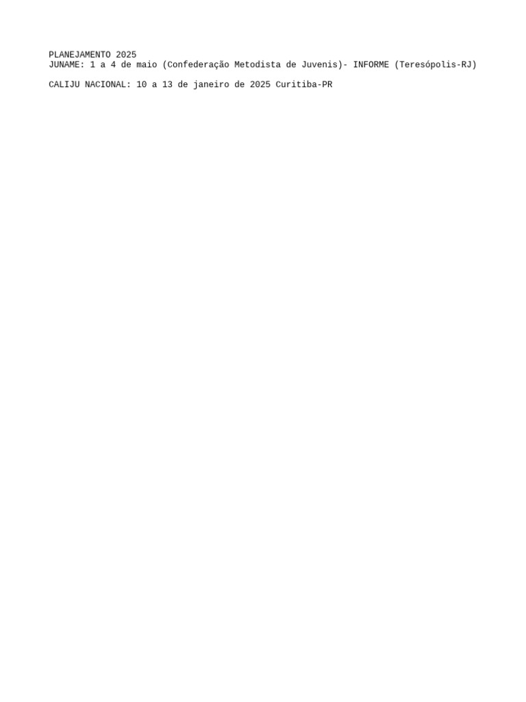 Plano 2025 | PDF | Ciências Sociais | Autoajuda