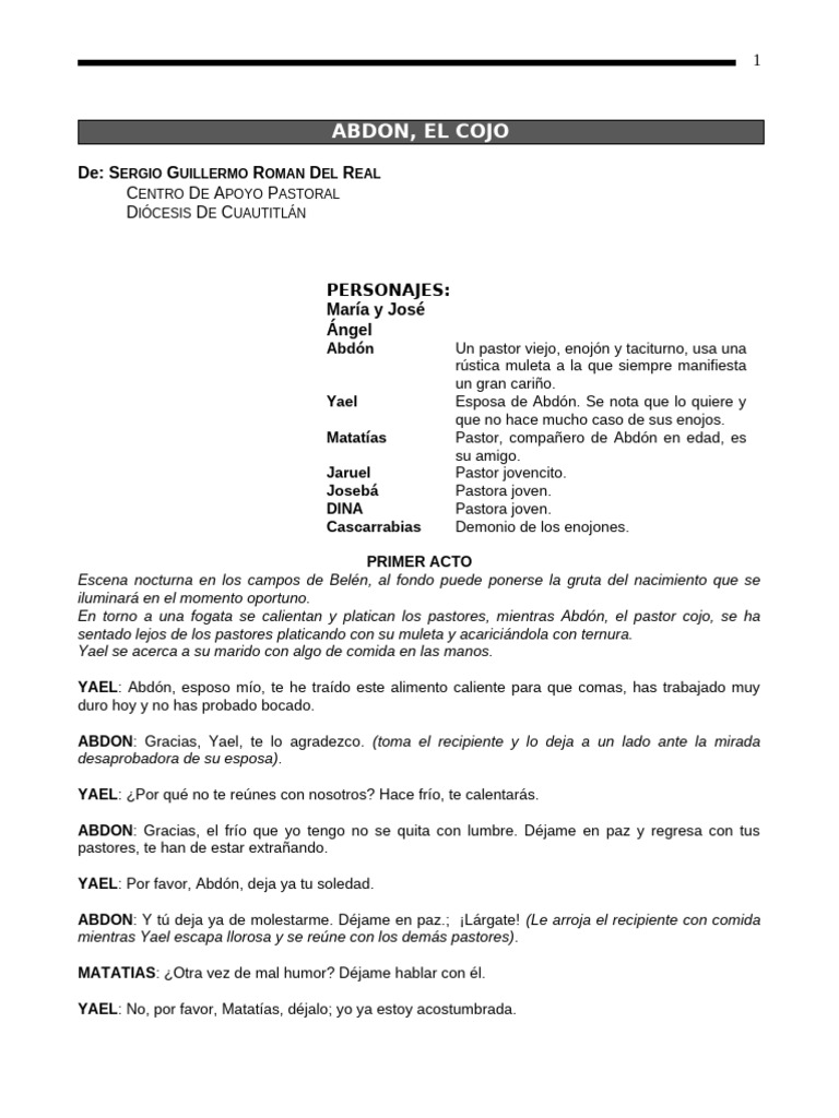 Pastorela Abdon | PDF | María, madre de Jesús | Infierno