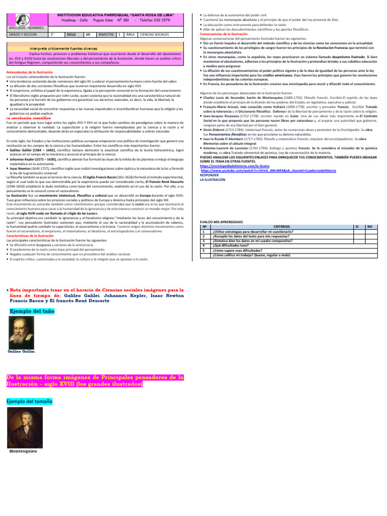 Guia-01 - Ilustración | PDF | Era de iluminacion | Voltaire