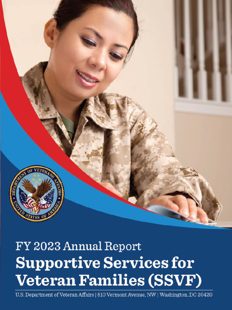SSVF FY 2023 Report for Veterans | PDF | Homelessness | Section 8 (Housing)