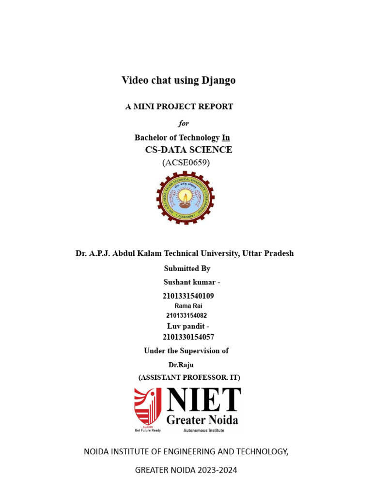 Mini Project Django Report | PDF | Usability | Databases