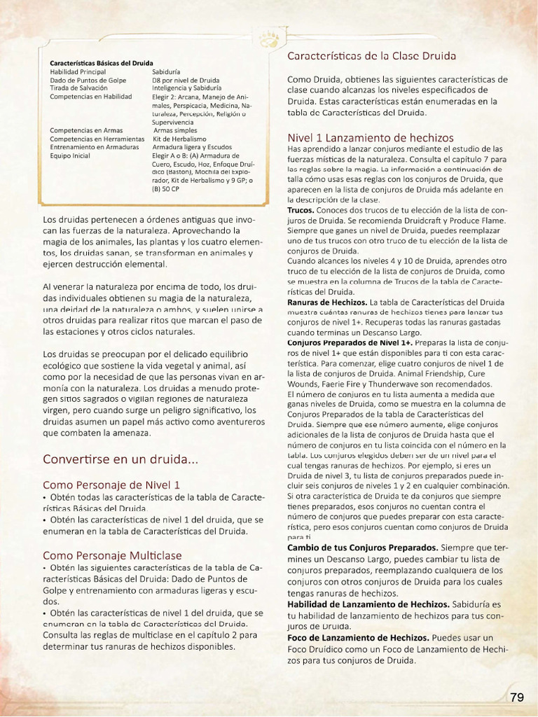 Druida Espanol | PDF