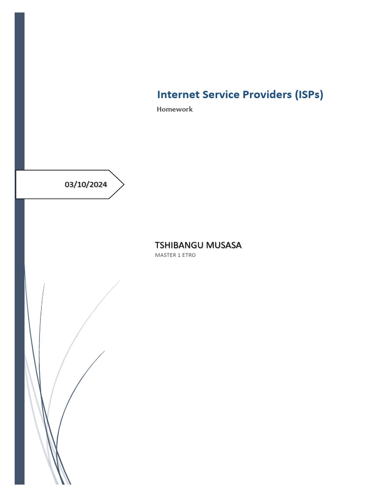 Understanding Internet Service Providers | PDF | Internet Service ...