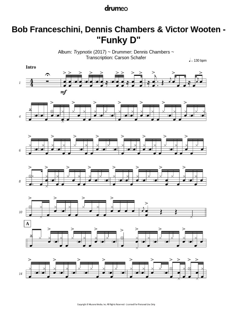 Bob Franceschini Dennis Chambers and Victor Wooten Funky D Bob ...