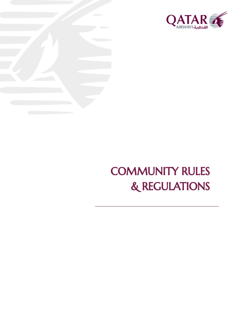 QA - Community Rules & Regulations | PDF | Social Ethics | Human Rights