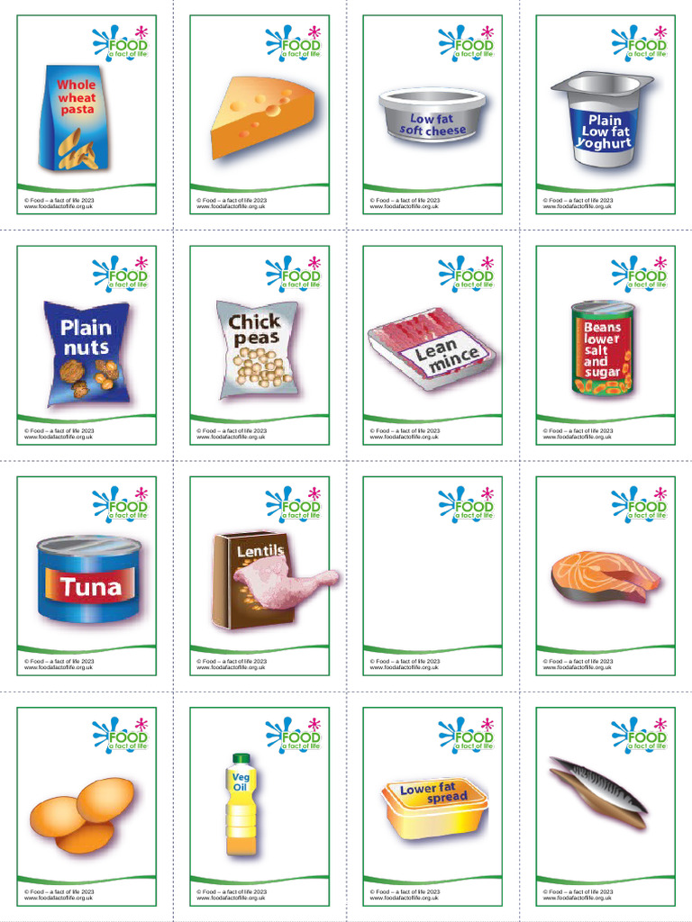 The Eatwell Guide Food Cards C 316 | PDF | Wellness | Technology ...