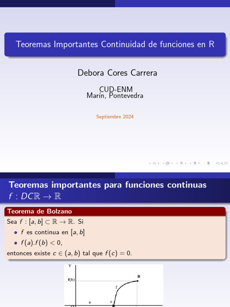 Teoremas y Métodos de Continuidad | PDF | Matemáticas | Funciones y mapeos