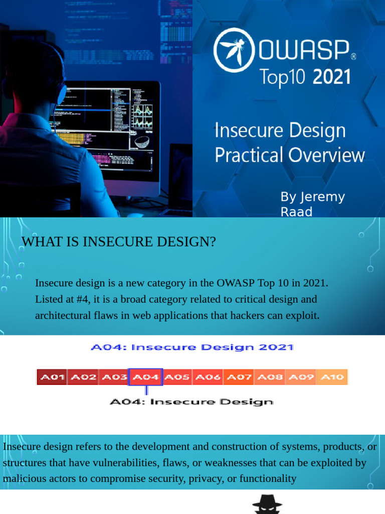 Insecure Design - Jeremy Raad | PDF