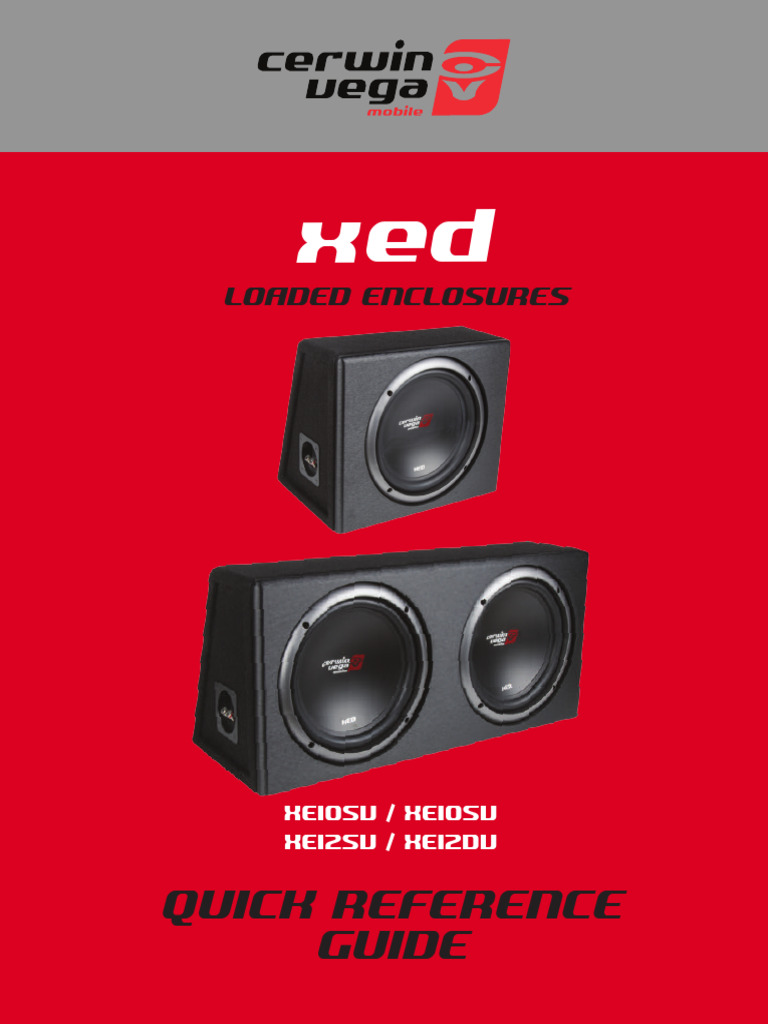 XED-Enclosures-Owner S Manual | PDF | Loudspeaker | Sound Technology