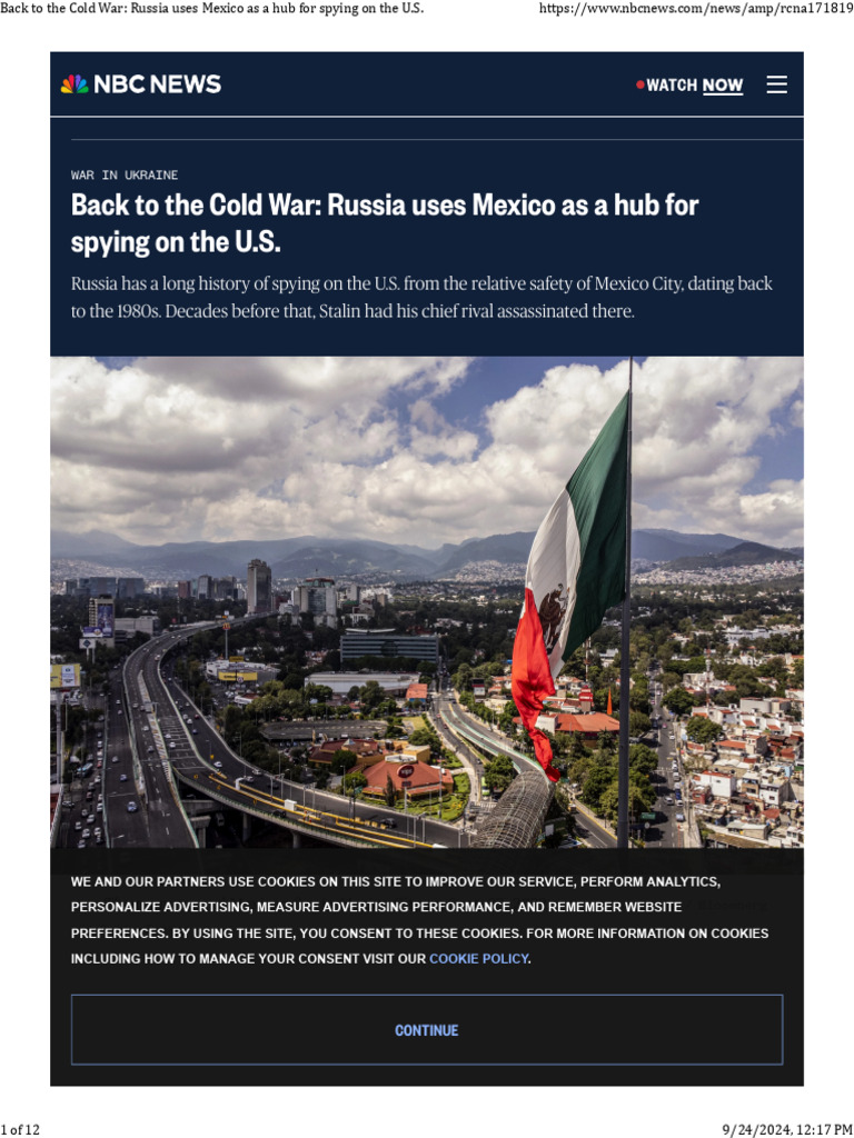 Russia's Spying Operations in Mexico | PDF | Leon Trotsky | Espionage