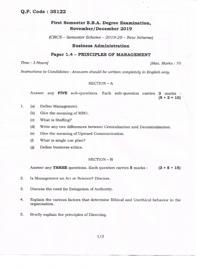 Principles of Management | PDF