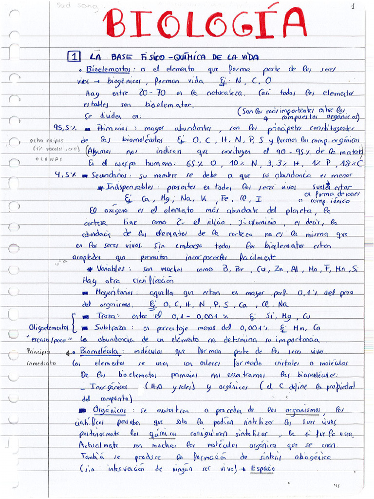 Teoría Base Física-Química de La Vida | PDF