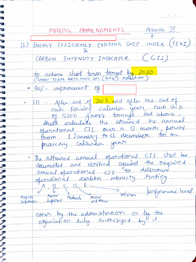 Ammendments - Marpol & Solas-1 | PDF