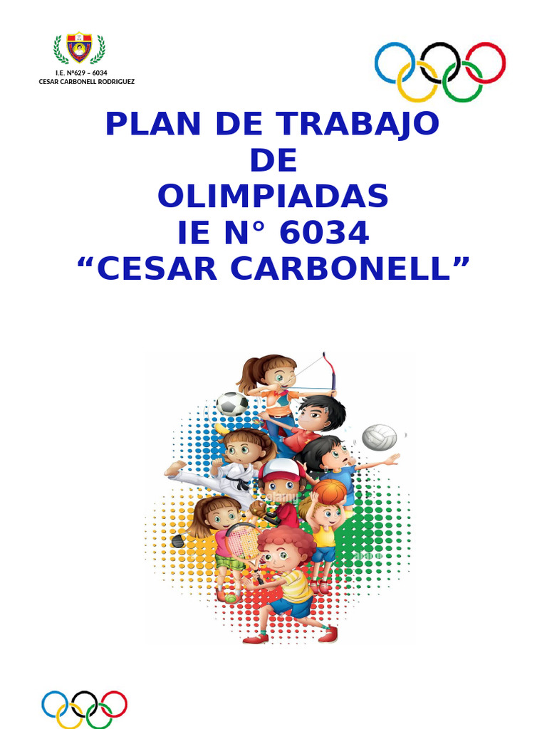 Proyecto Olimpiadas | PDF | Maestros