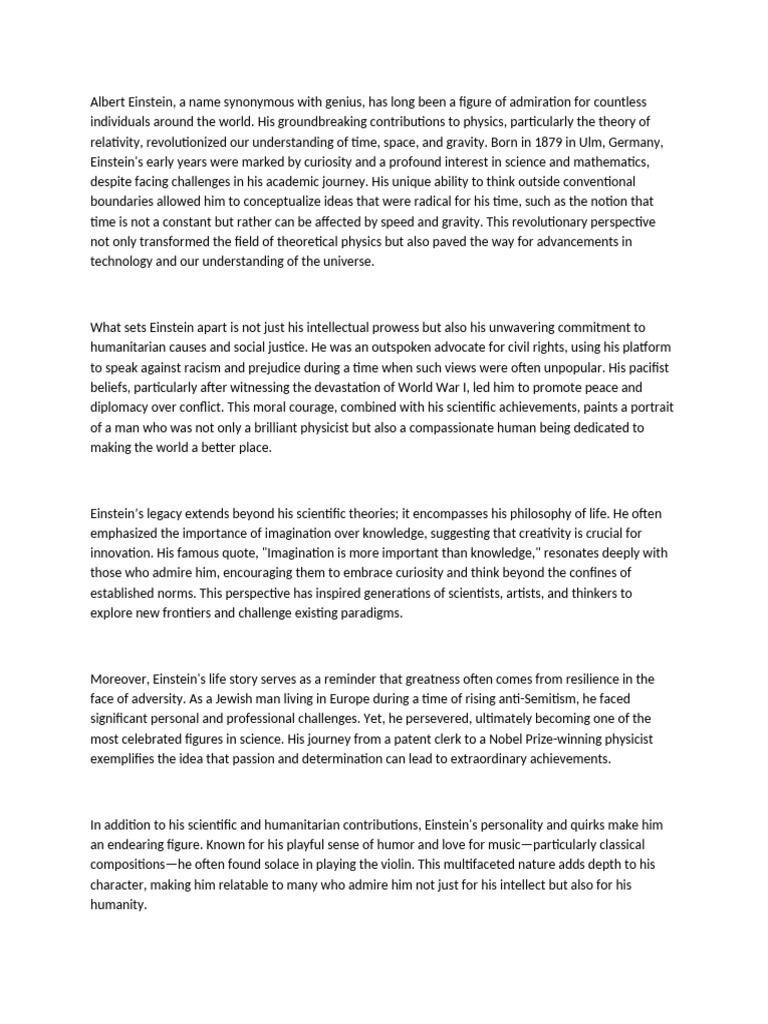 Aschalew Atnafu Tenat | PDF | Albert Einstein | Science