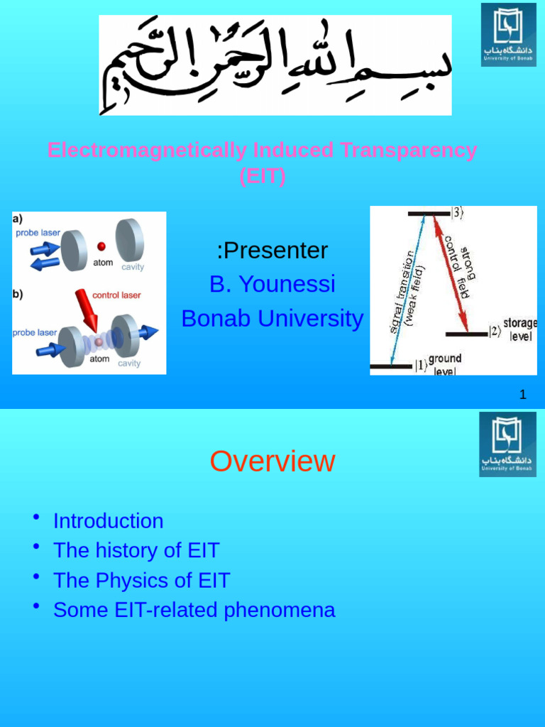 Presenter:: B. Younessi Bonab University | PDF | Physics | Theoretical Physics