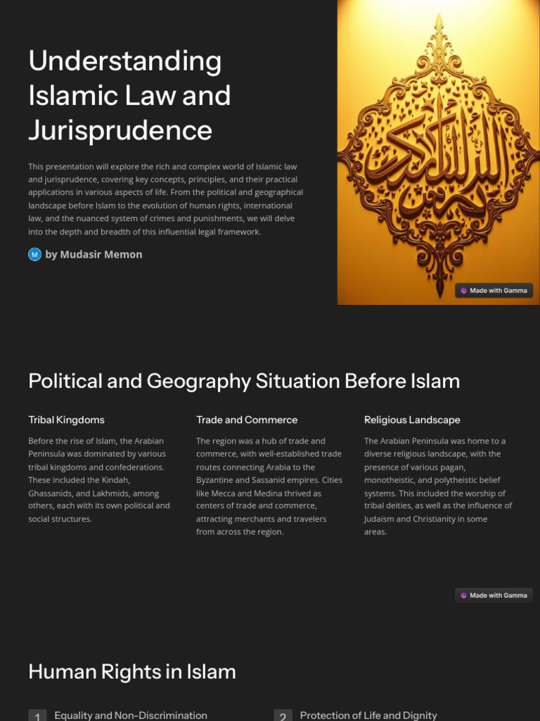 Understanding Islamic Law and Jurisprudence | PDF | Sharia | Crimes