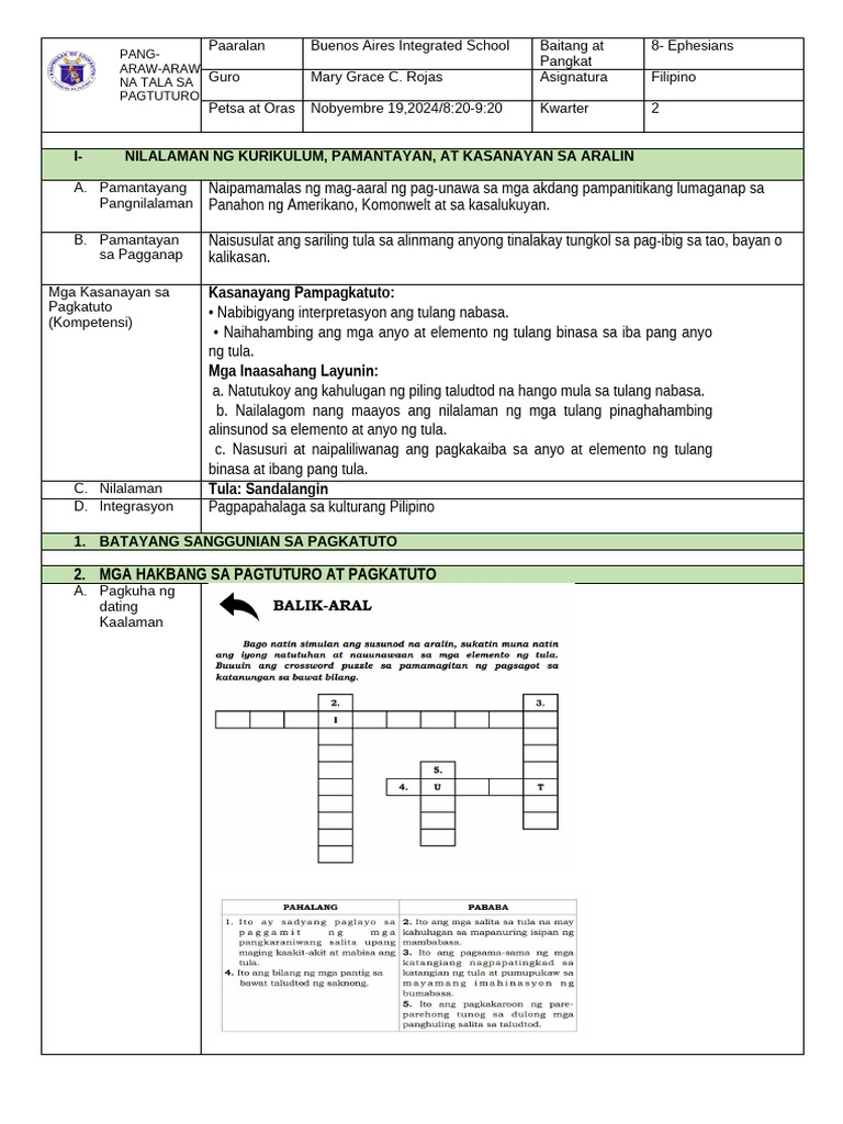 Quarter 2-Week 9 | PDF