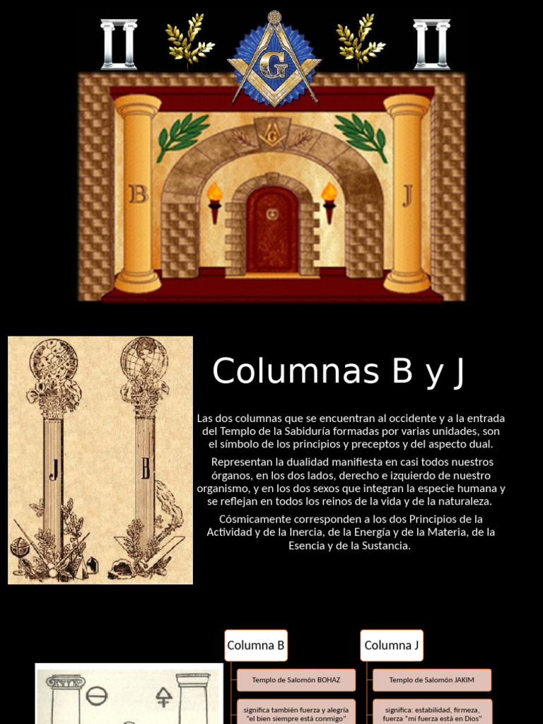 Simbolismo de las Columnas B y J | PDF