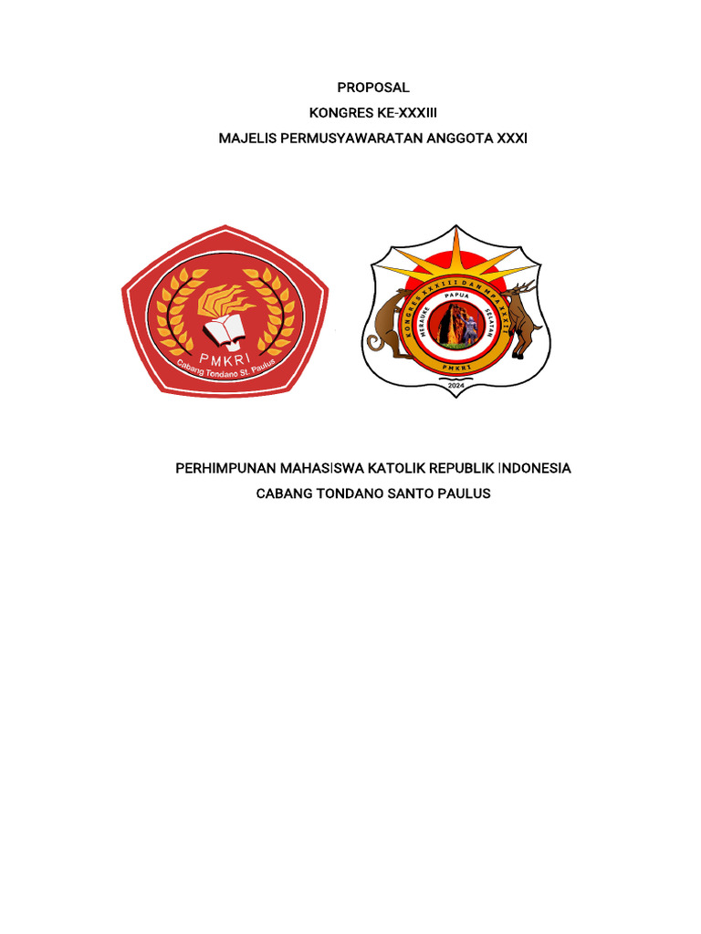 Proposal Delegasi Kongres & Mpa Merauke 2024 | PDF | Perjalanan