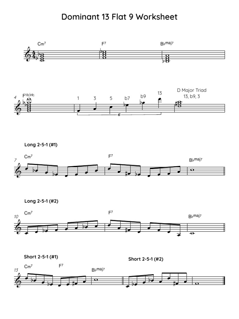 Dom13 b9 Exercise | PDF
