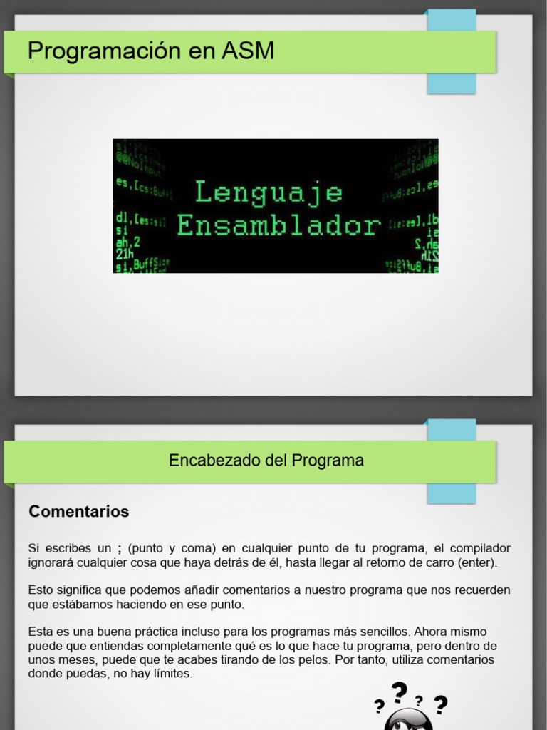 Asm 1 | PDF | Poco | Ciencias de la Computación