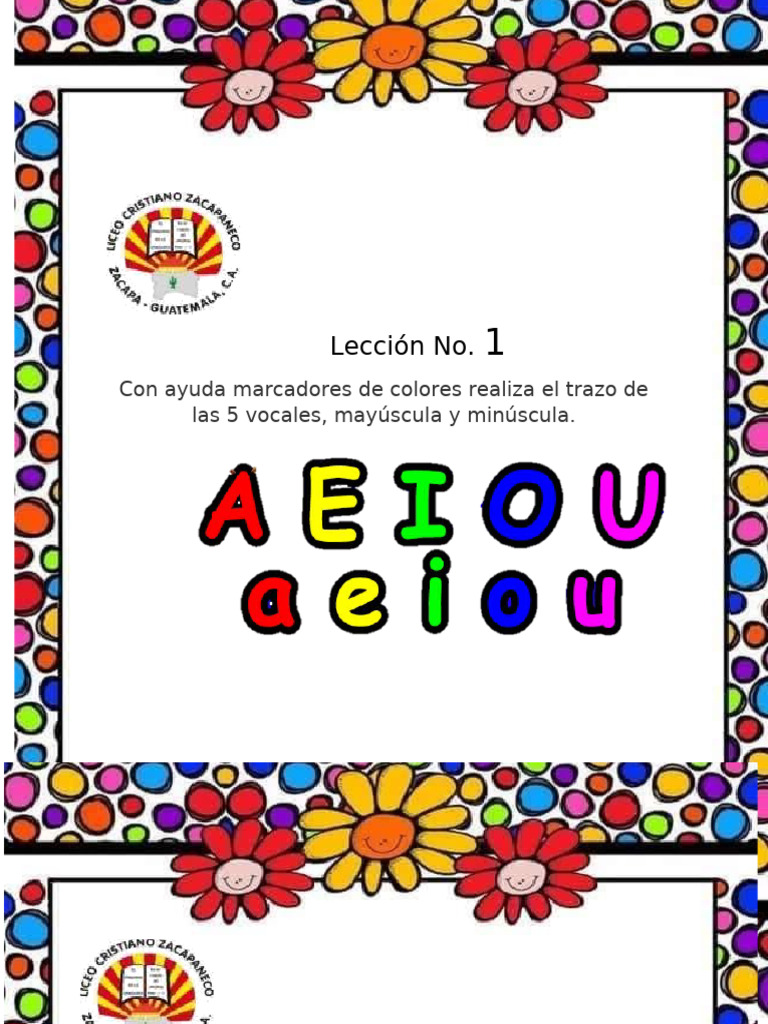 Lecciones Letras - Pre-Kinder IV Unidad | PDF | Artes del Lenguaje y ...