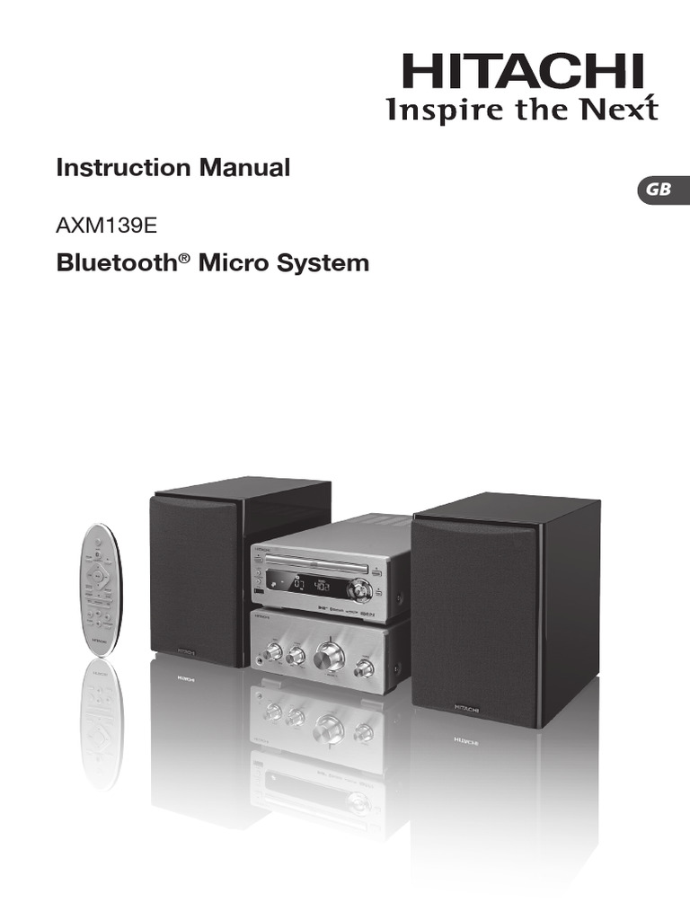 HITACHI HIFI AXM139E Manual | PDF | Mains Electricity | Headphones
