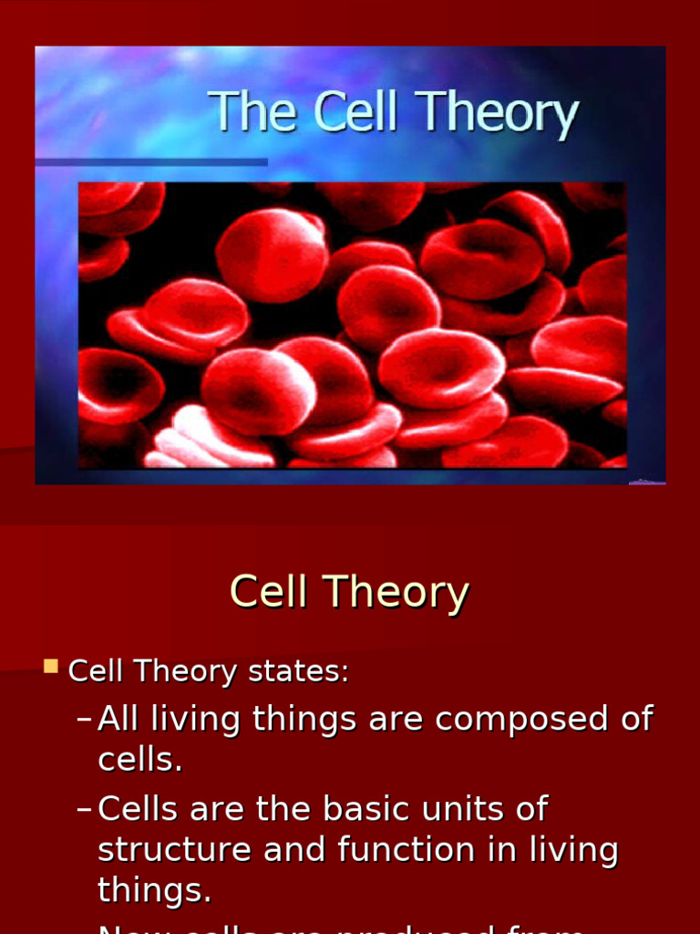 Cell Theory | PDF