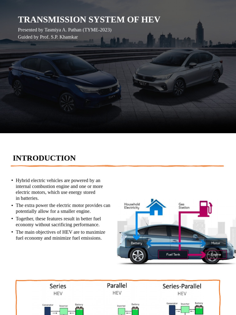 Transmission System of HEV | PDF