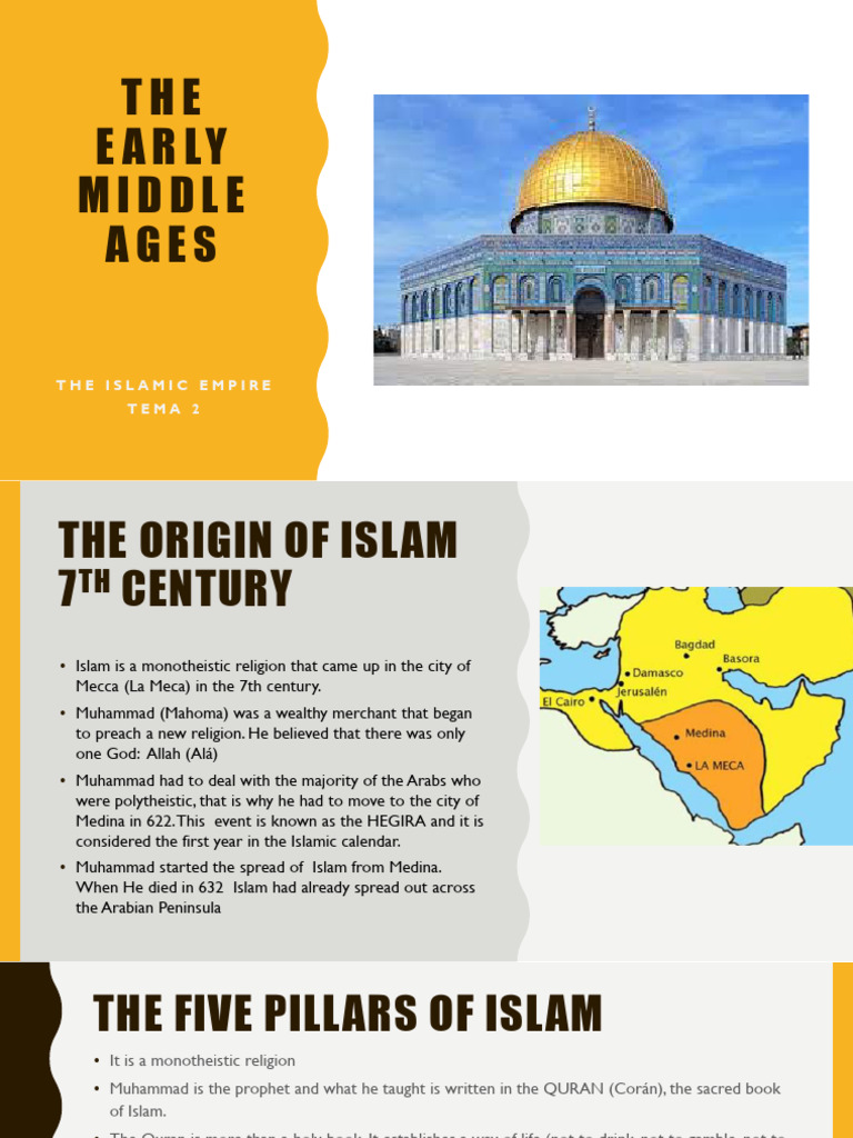 U2-3 The Early Middle Ages Islamic Empire | PDF | Muhammad | Mosque