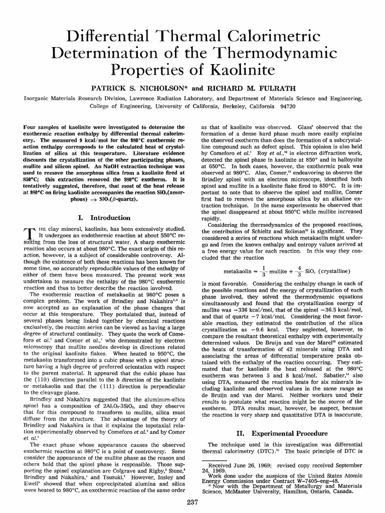 Journal of The American Ceramic Society - May 1970 - NICHOLSON ...