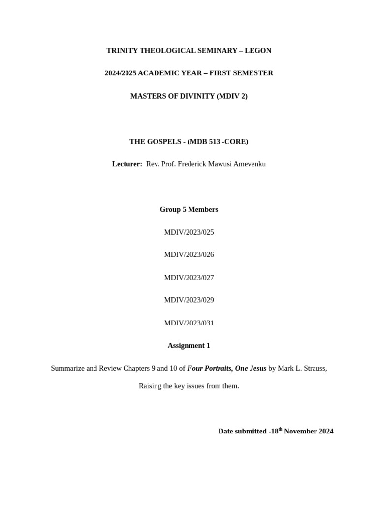 The Gospel - GROUP 5 Presentation (FINAL WORK) | PDF | Jesus | Gospel Of John