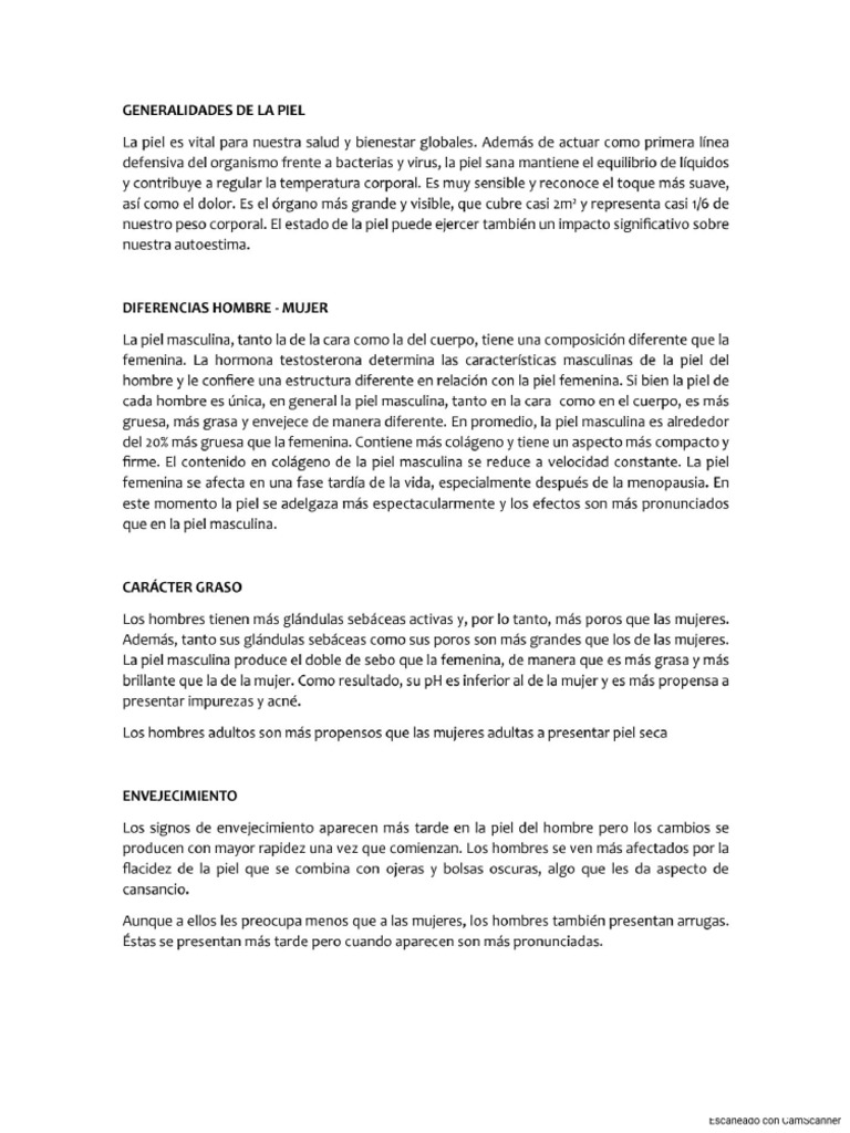 Generalidades de La Piel | PDF