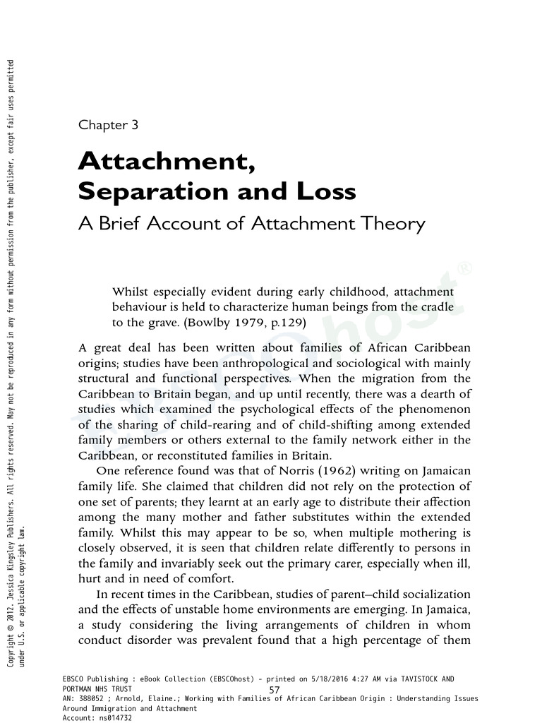 Ebscohost | PDF | Attachment Theory | Family