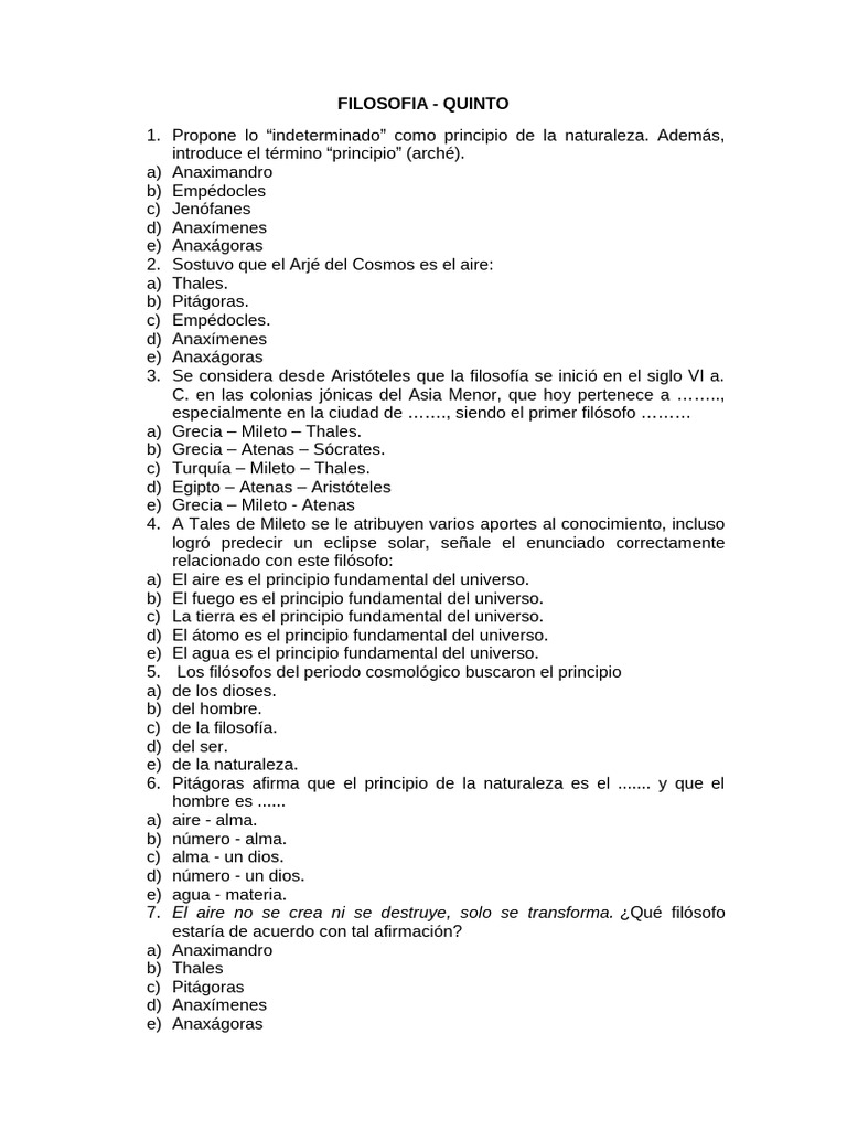 Modulo 4 Quinto | PDF | Filosofía griega antigua | Adolescencia