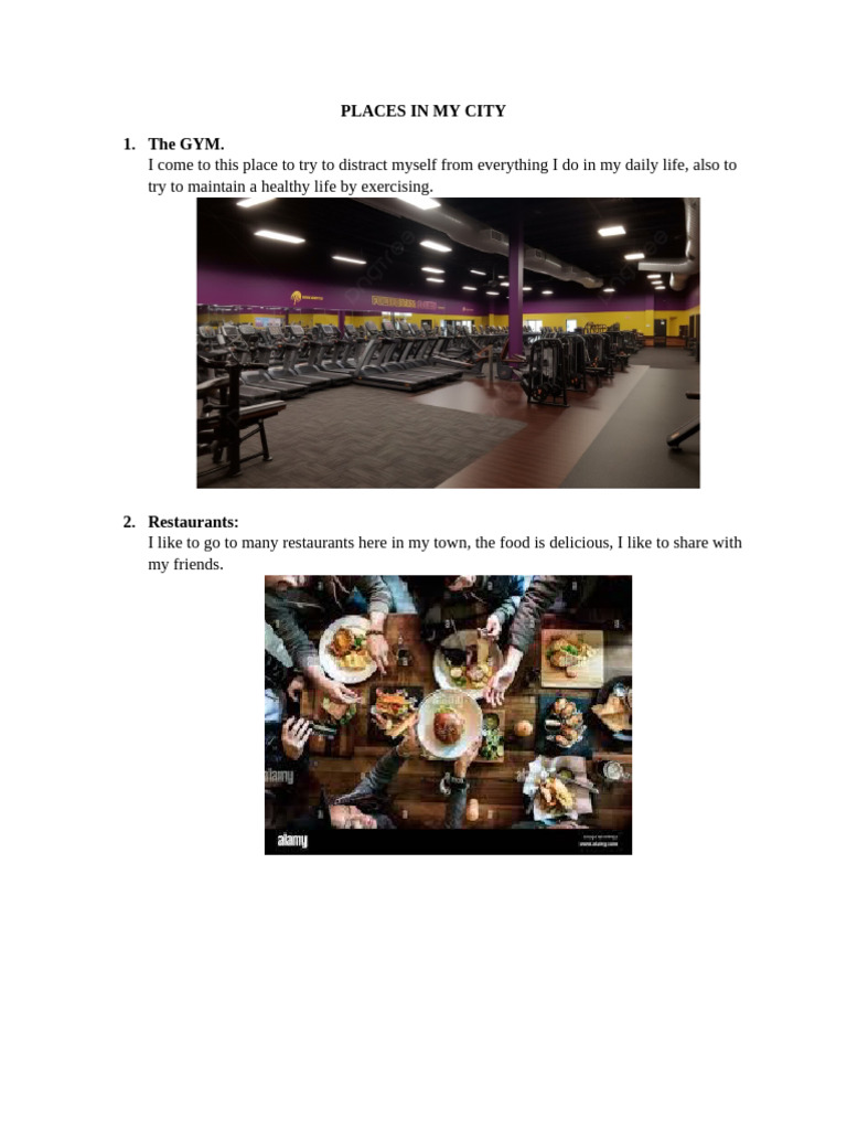 PLACES IN MY CITY | PDF