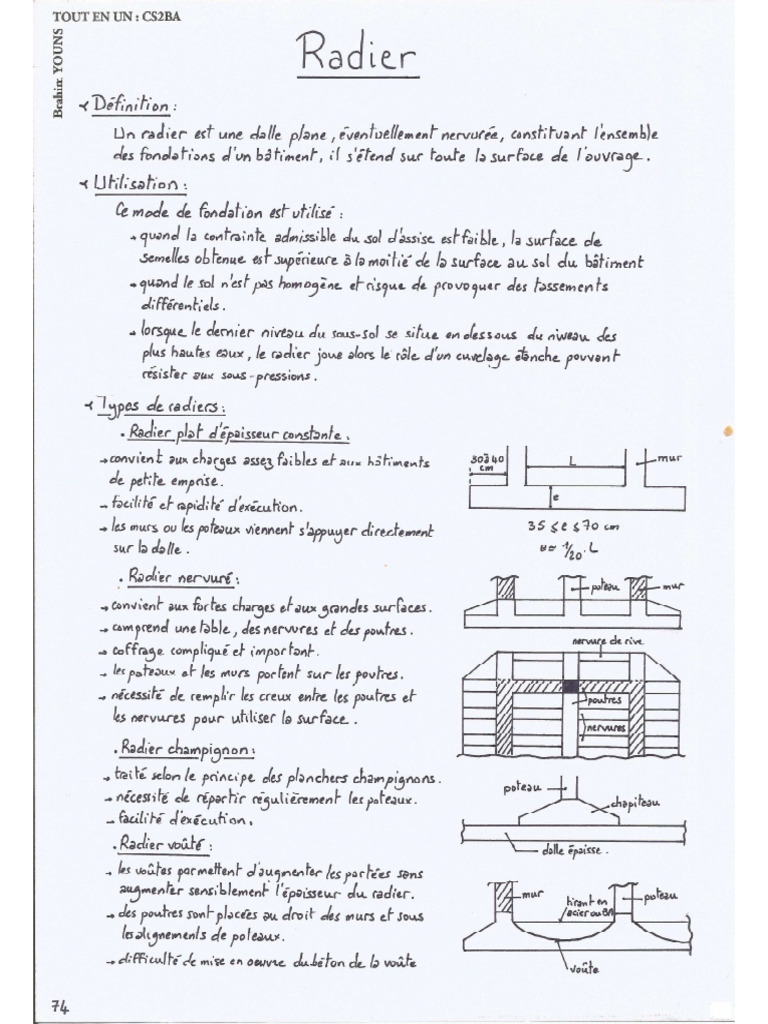 Choix Conception Et Dimensionnement Des Radiers 1704732493 | PDF