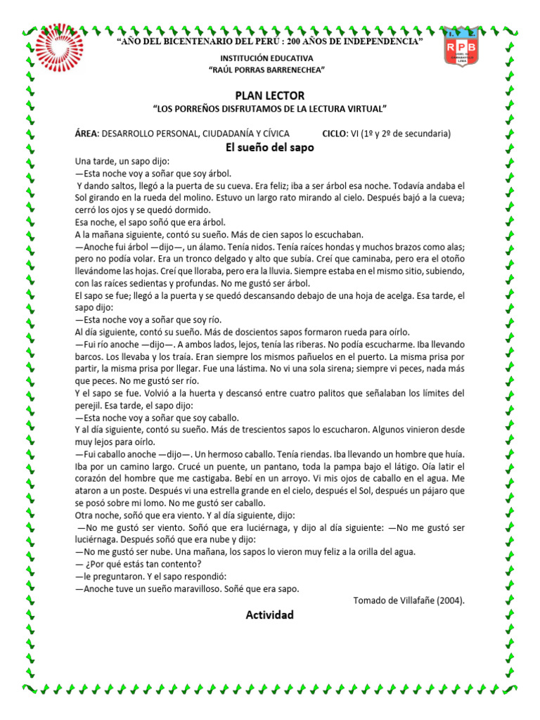 Plan Lector DPCC Vi Primero y Segundo | PDF | Poesía