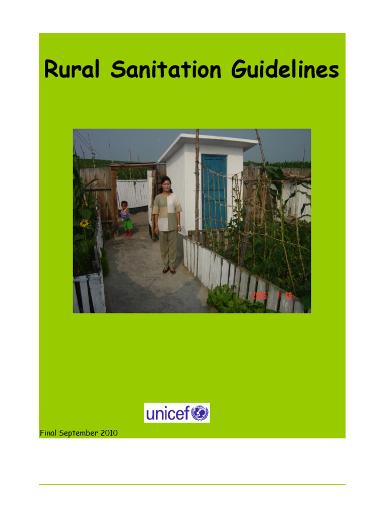 DPRK Unicef Rural Sanitation Guidelines | PDF | Sanitation | Drinking Water