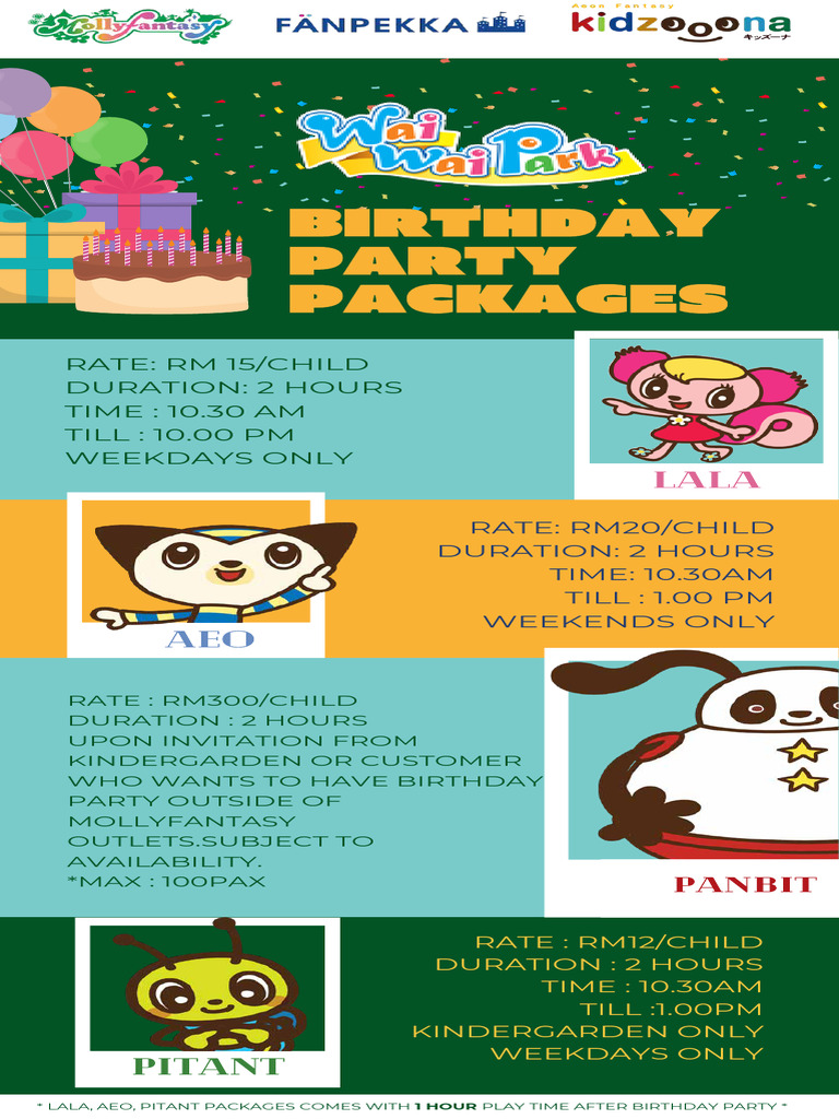 Birthday Party Package 1 | PDF