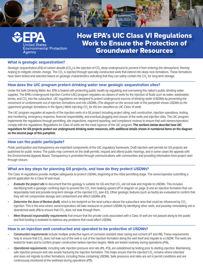Geologic CO2 Sequestration & UIC Protection | PDF | Carbon ...