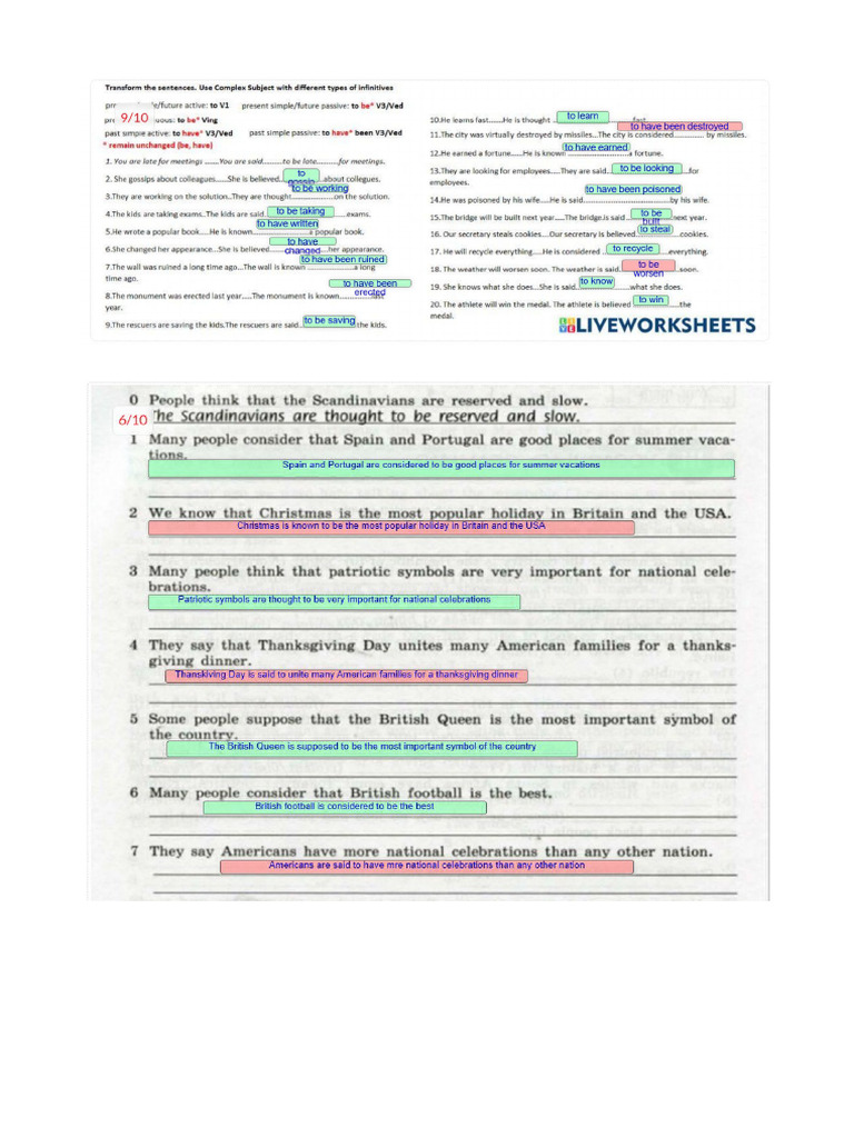 English Complex Subject | PDF