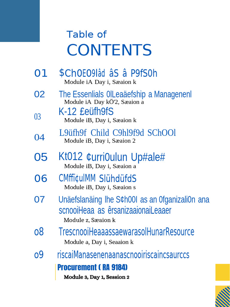 Table of Contents Portfolio Mama | PDF